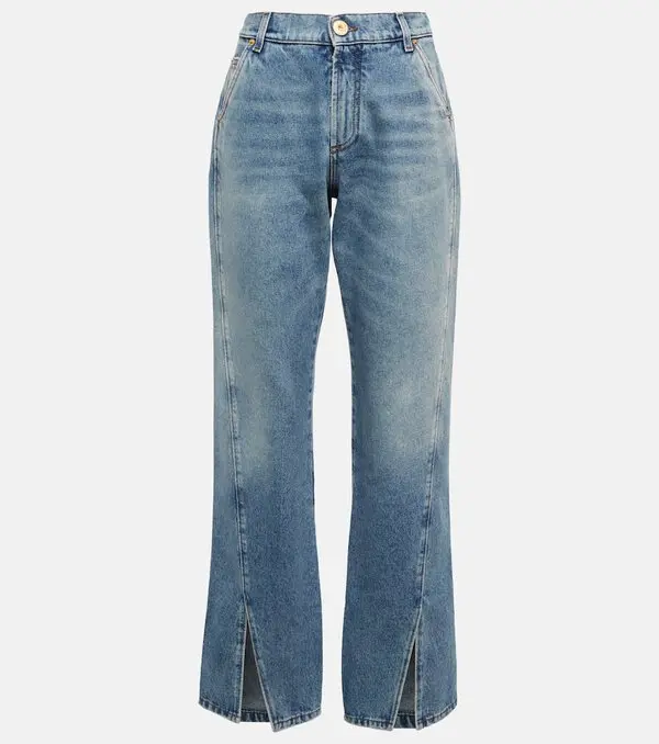 Balmain High-rise Straight Jeans