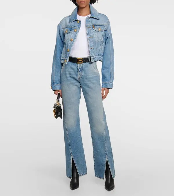 Balmain High-rise Straight Jeans