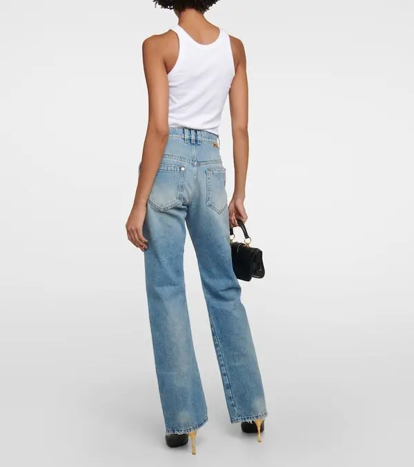 Balmain High-rise Straight Jeans