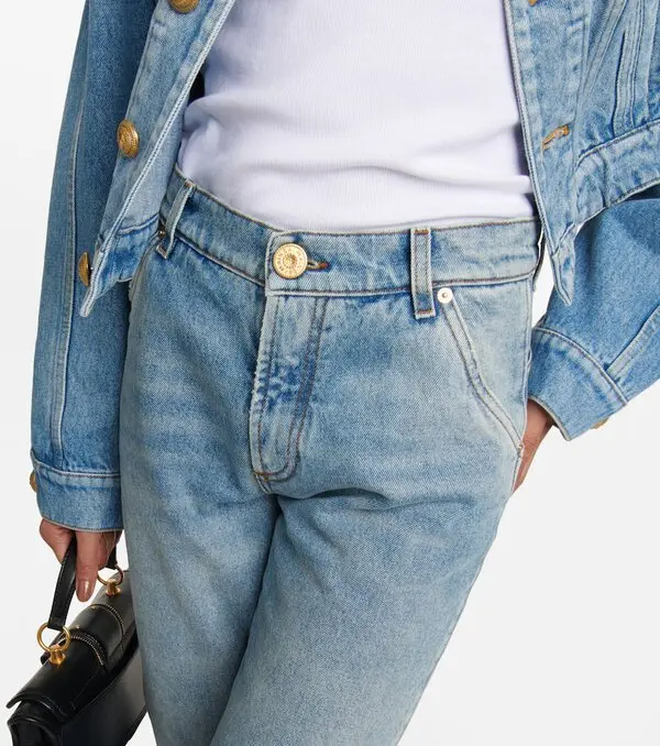Balmain High-rise Straight Jeans