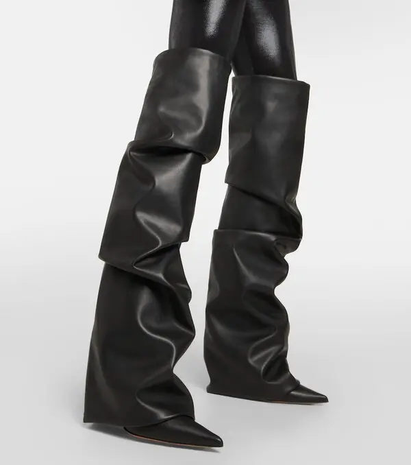 Alexandre Vauthier Draped Over-the-knee Boots