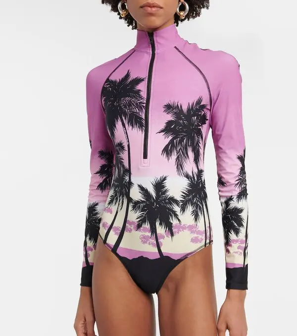 Palm Angels Sunset Printed Swimsuit