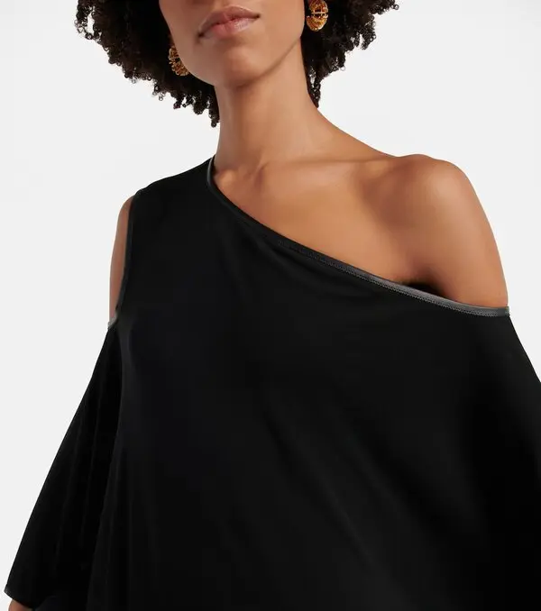 TOM FORD Draped Crêpe Jersey Minidress - Pink