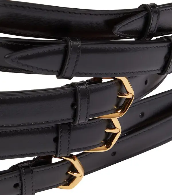Alaïa Multi Slim Leather Belt