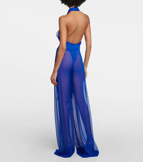 LAQUAN SMITH Tie-neck Bodysuit