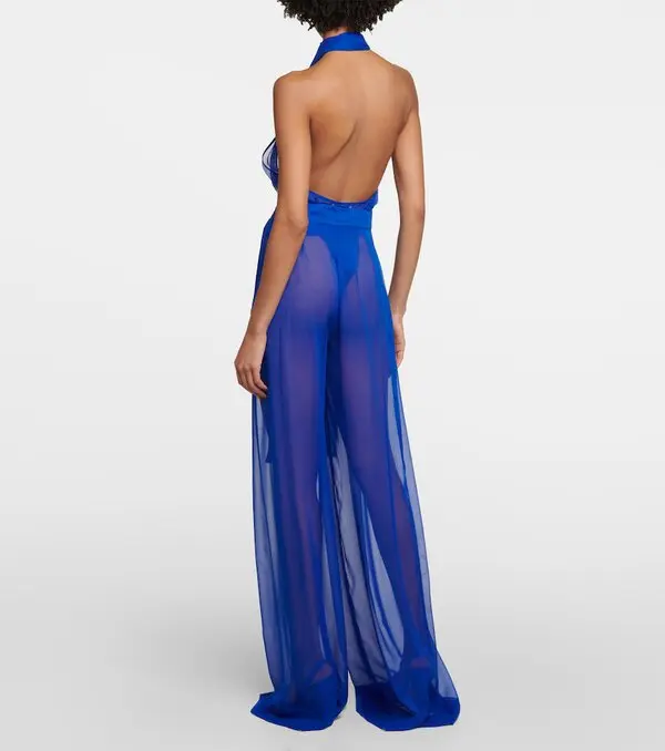 LAQUAN SMITH Tie-neck Bodysuit