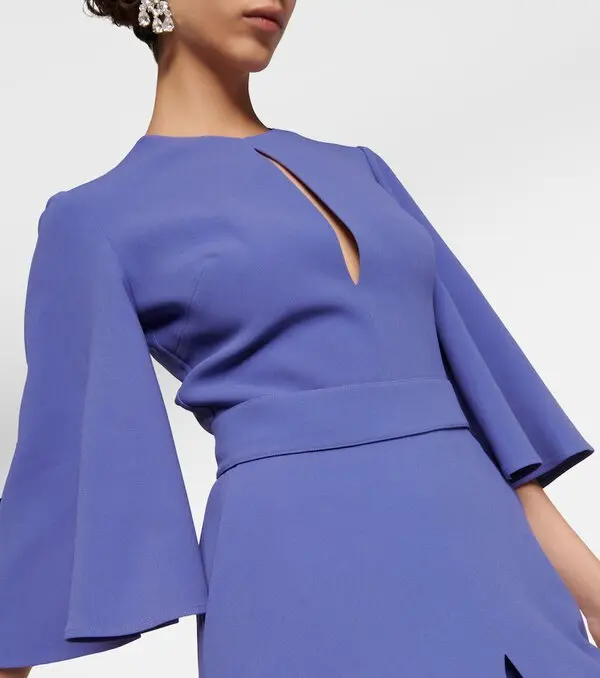 Elie Saab Crêpe Jumpsuit - Blue