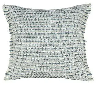 OX BAY TRADING CO. Ox Bay Interwoven Coastal Delight Fringed Throw Pillow - One-color