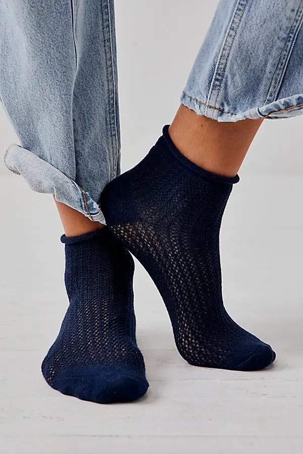 Free People Rony Roll Top Ankle Socks