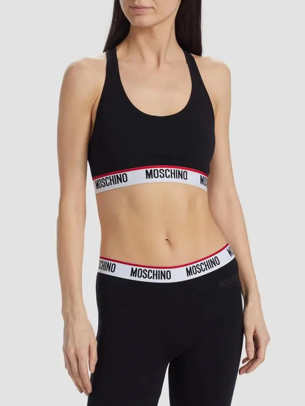 Moschino Logo Tape Bra
