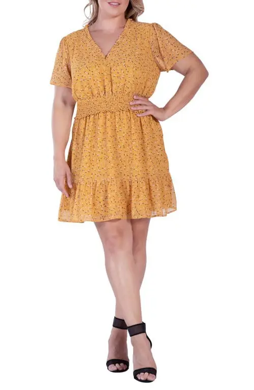 STANDARDS & PRACTICES Floral Fit & Flare Dress