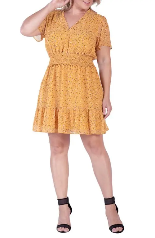STANDARDS & PRACTICES Floral Fit & Flare Dress