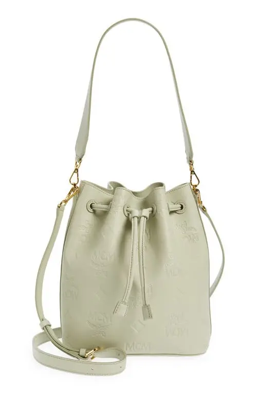 Mcm Medium Dessau Drawstring Bucket Bag