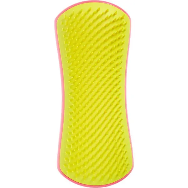 TANGLE TEEZER Detangling & De-shedding Dog Brush - Pink And Yellow