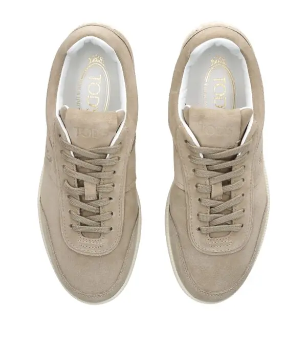 TOD'S Suede Tab Sneakers