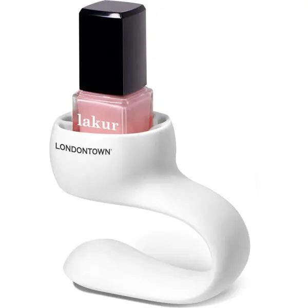 LONDONTOWN Bottle Service Nail Polish Holder - White