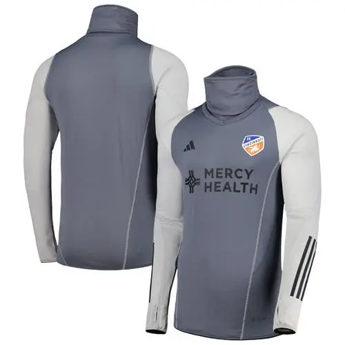 Adidas Fc Cincinnati Warm Raglan Cold.rdy Top - Gray