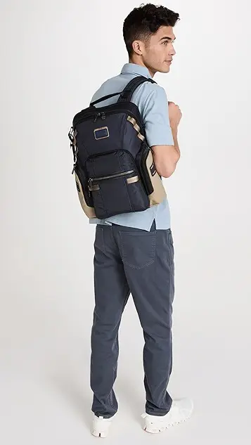 Tumi Alpha Bravo Navigation Backpack - Midnight Navy/khaki