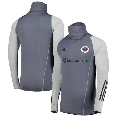 Adidas New England Revolution Warm Raglan Cold.rdy Top - Gray