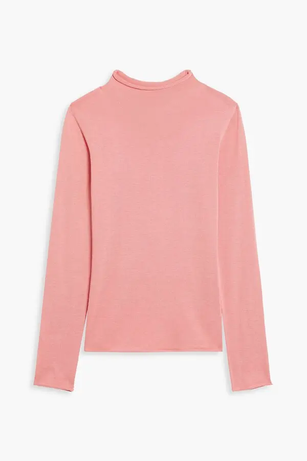 Carolina Herrera Silk And Cottonblend Turtleneck Sweater