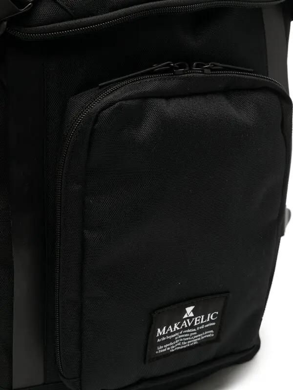 MAKAVELIC Multiple Pockets Logo-patch Backpack