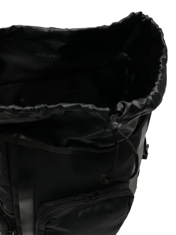 MAKAVELIC Multiple Pockets Logo-patch Backpack