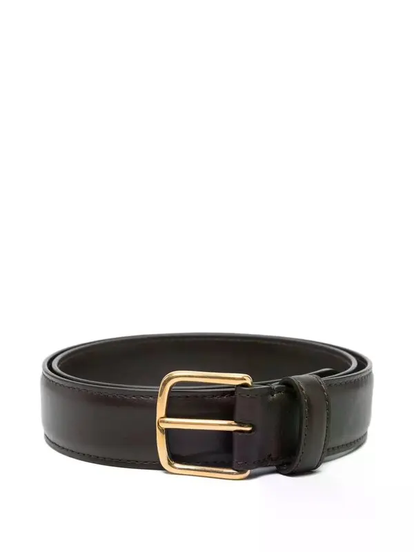 THE ROW Classic Leather Belt - Brown