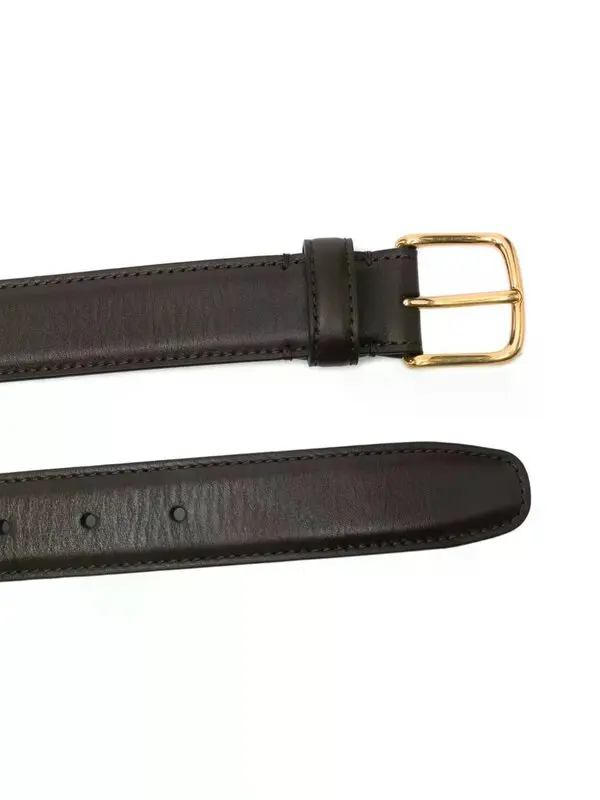 THE ROW Classic Leather Belt - Brown