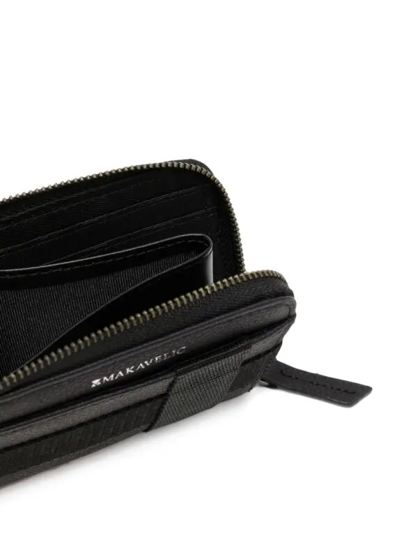 MAKAVELIC Square Logo-detail Leather Wallet