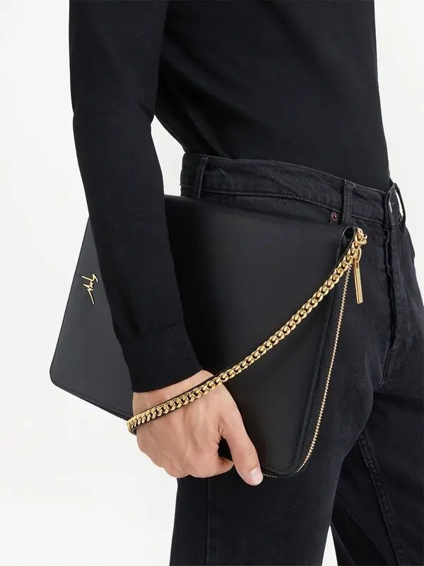 GIUSEPPE ZANOTTI Aymeric Chain-strap Tablet Case - Black