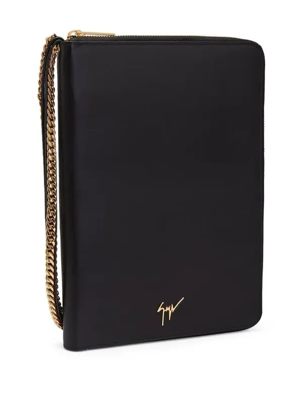 GIUSEPPE ZANOTTI Aymeric Chain-strap Tablet Case - Black