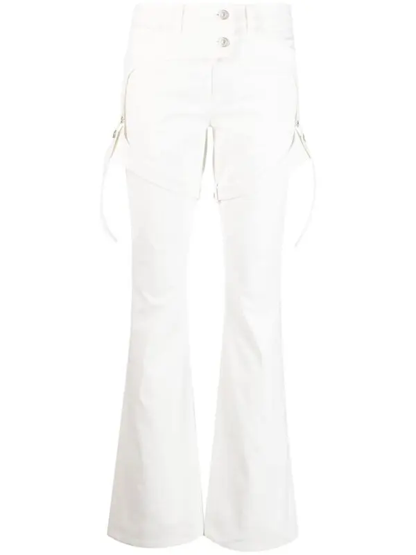 COURREGES Straight-leg Trousers - White