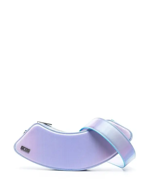 Gcds Comma Holographic Shoulder Bag - Purple