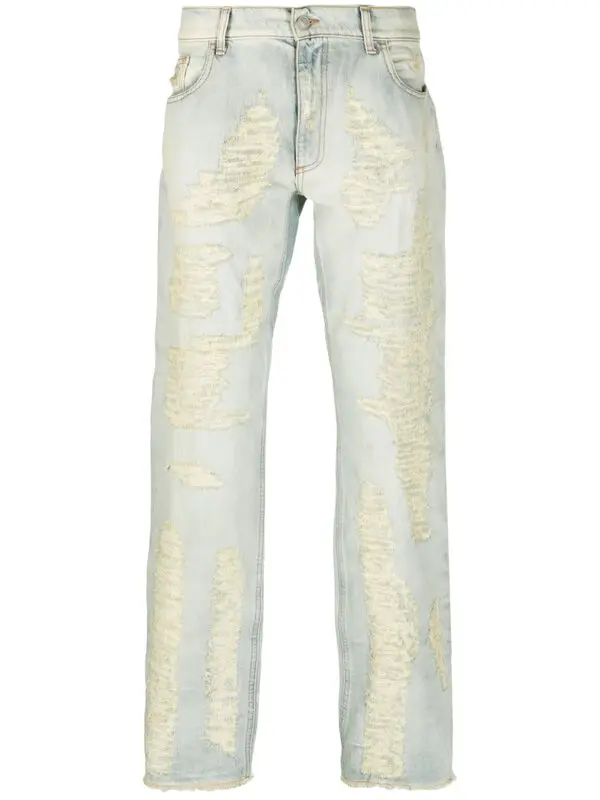 1017 Alyx 9sm Ripped Straight-leg Jeans