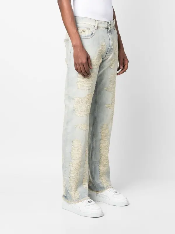 1017 Alyx 9sm Ripped Straight-leg Jeans