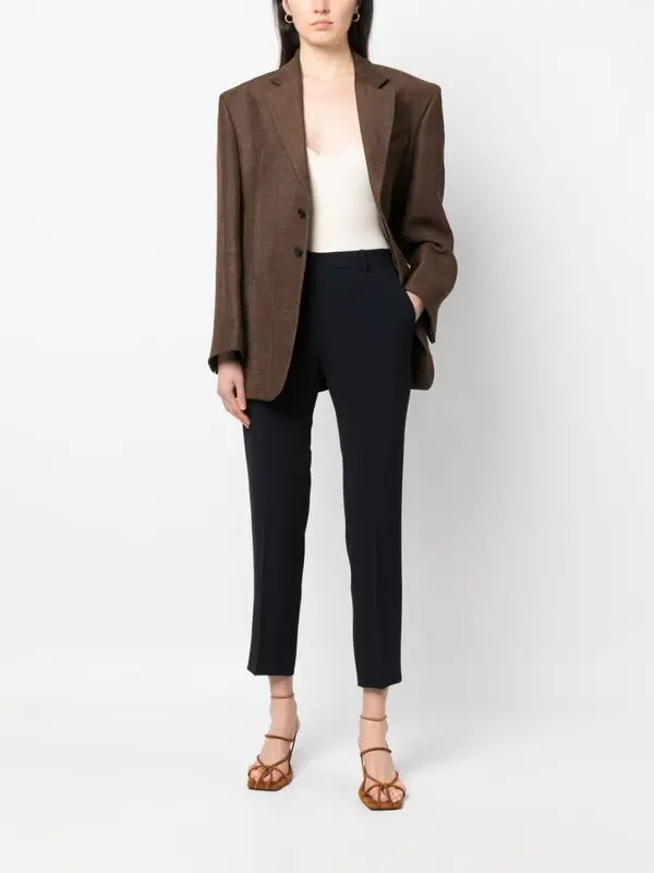 Alberto Biani Tapered Tailored Trousers - Blue