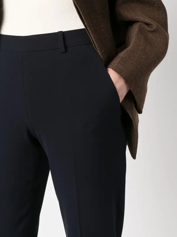 Alberto Biani Tapered Tailored Trousers - Blue