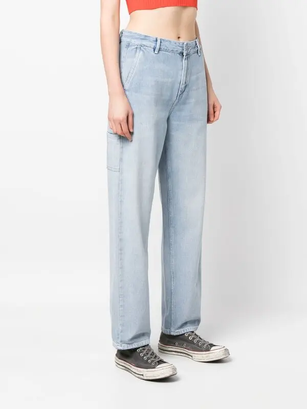 Carhartt Work In Progress Light Wash Straight Leg Jeans