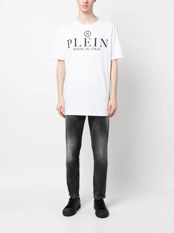 Philipp Plein Logo-print Cotton T-shirt - White