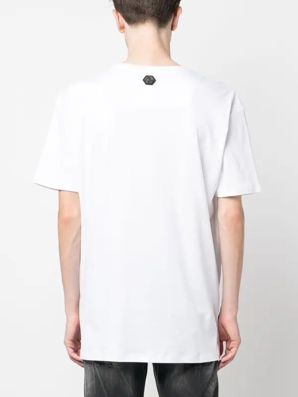 Philipp Plein Logo-print Cotton T-shirt - White