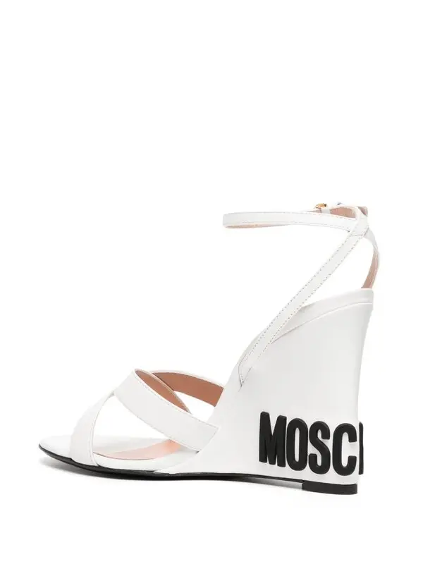Moschino 90mm Wedge Heel Sandals