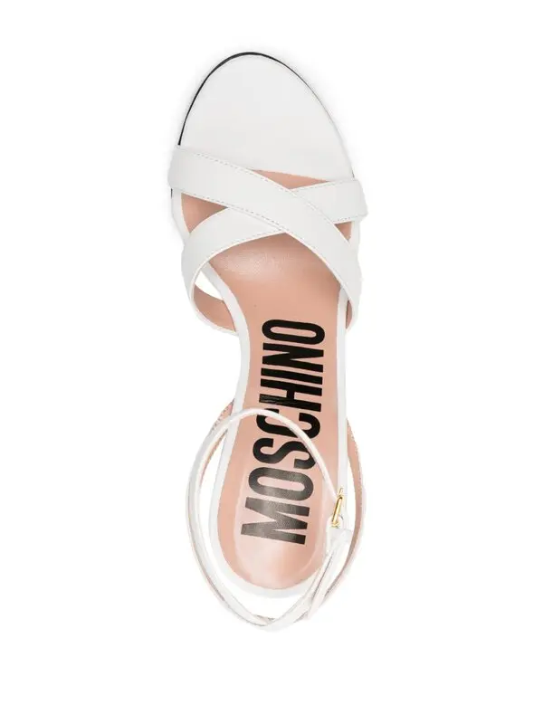 Moschino 90mm Wedge Heel Sandals