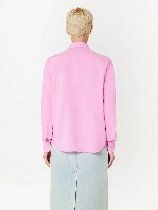 AMI Paris Long-sleeve Buttoned Shirt