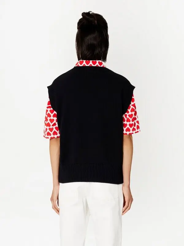 AMI Paris De Coeur V-neck Vest