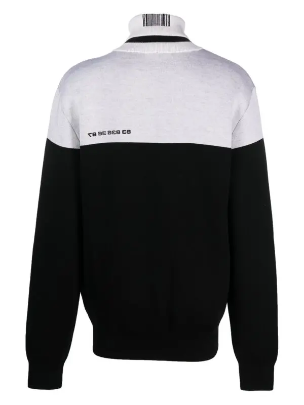 VTMNTS Numbered Roll-neck Jumper - Black