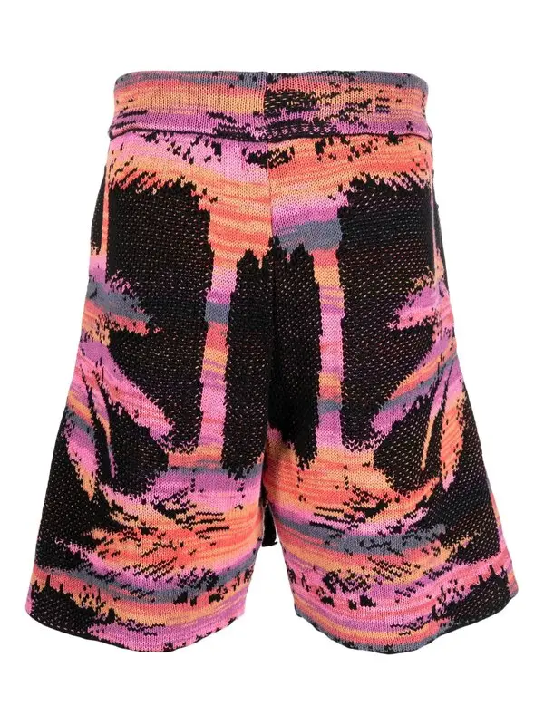 LANEUS Printed Bermuda Shorts
