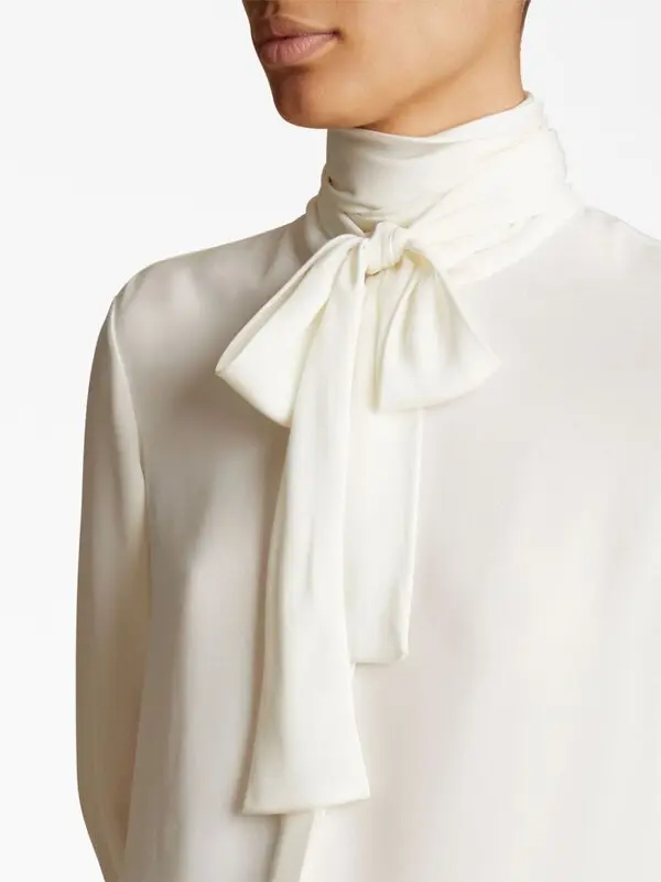 Khaite Tash Scarf-detail Blouse