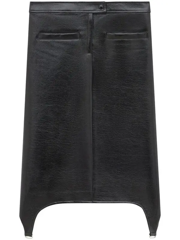 COURREGES High-waisted Vinyl Skirt