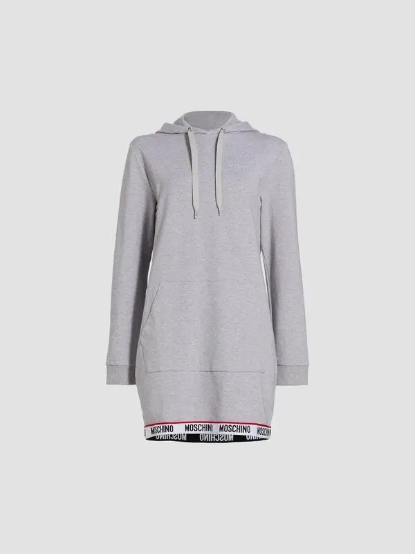 Moschino Hooded Logo-tape Minidress