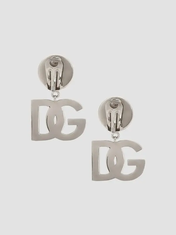 Dolce & Gabbana Monogram Clip-on Drop Earrings